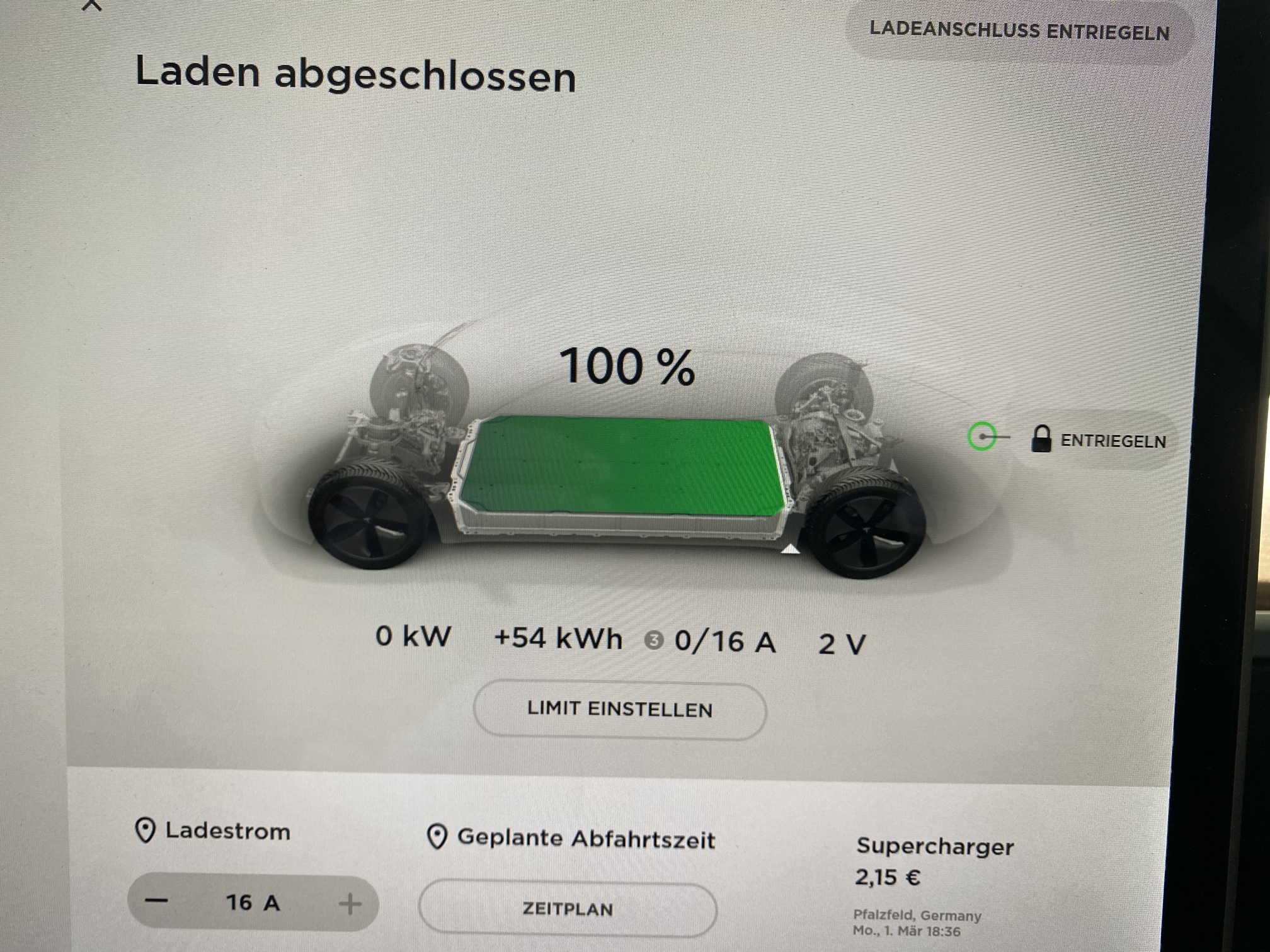 Wunderschne Tesla Akku Kapazitt Bild