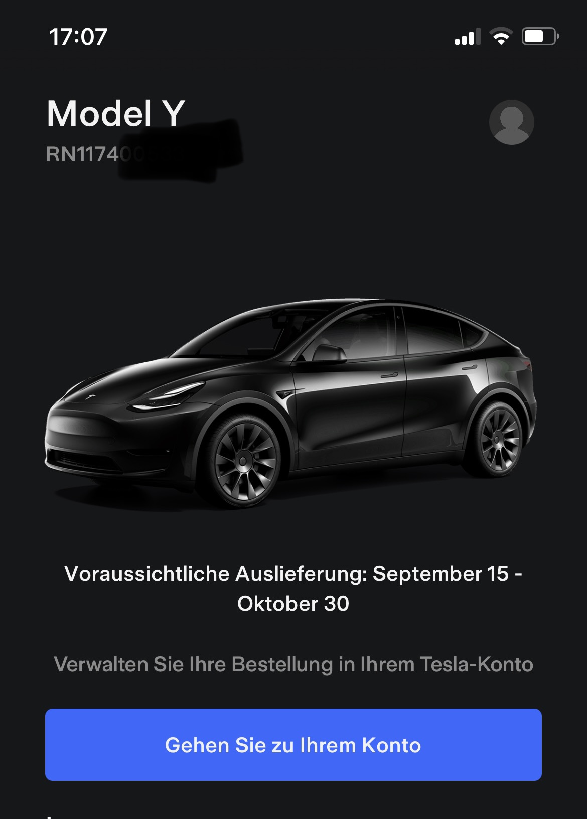 Lieferzeit Tesla Model Y