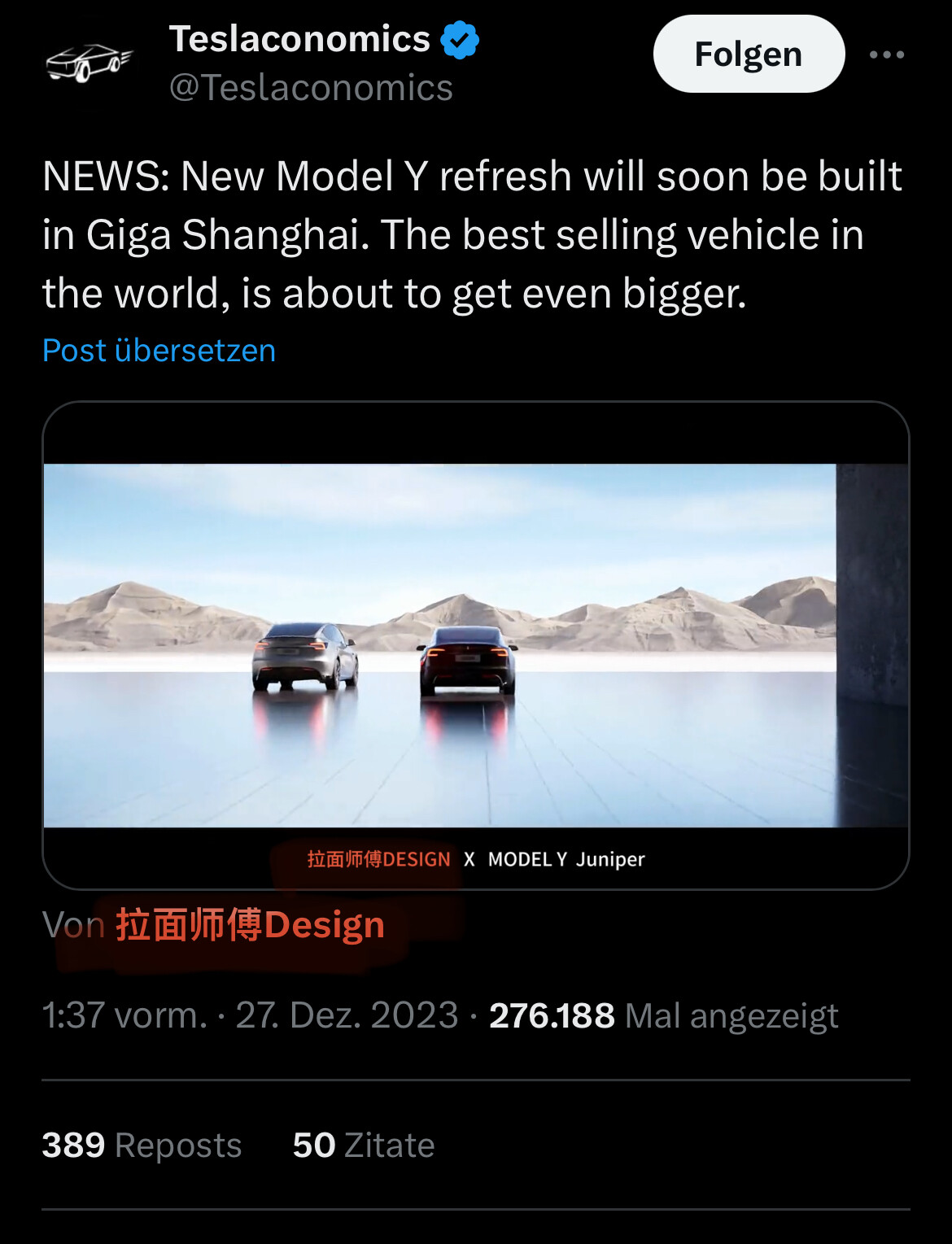 Model Y Refresh „Juniper“ (10/2024?) - #474 von AnHa0622 - Model Y ...
