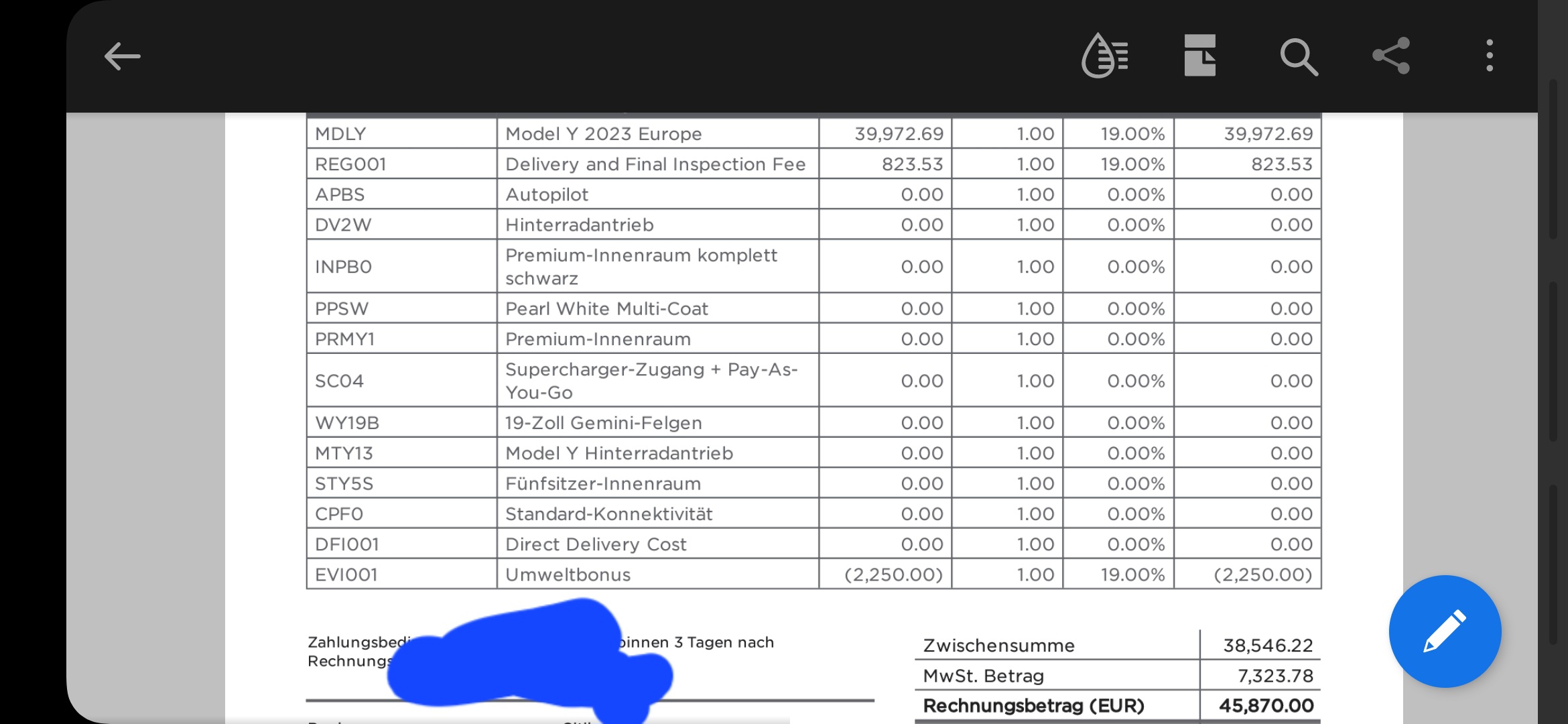 Model Y Standard - Bestellung und vorgesehene Auslieferung in 2023 ...