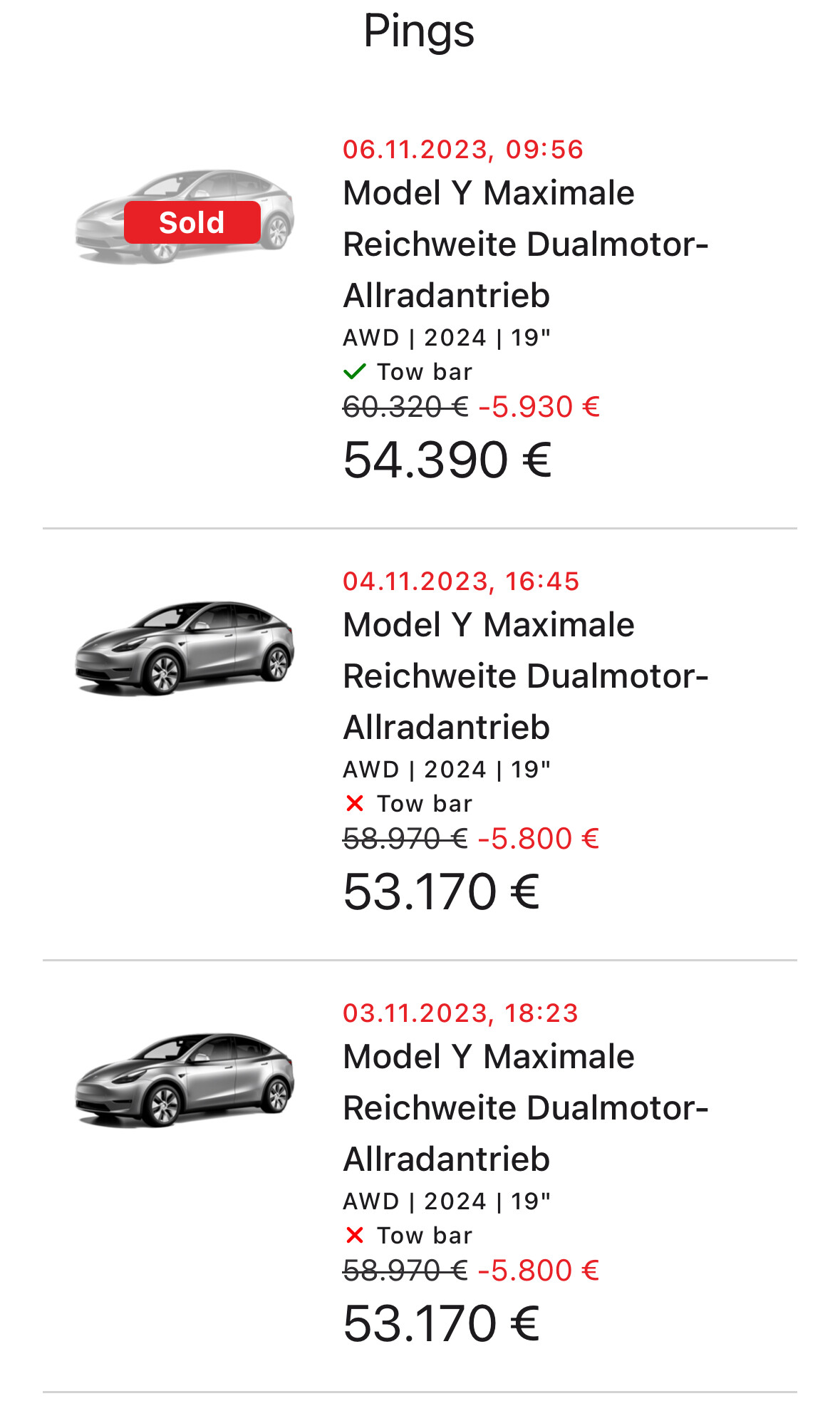 Preisänderungen beim Model Y! (Teil 2) - #5262 von Tessi911 - Model Y ...