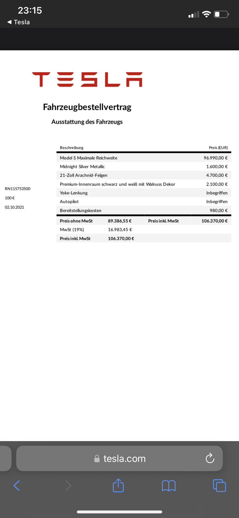 Model S Plaid Bestellungen + Auslieferungen (Teil 1) - Model S ...